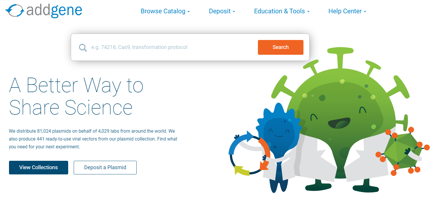 Introducing Addgene's New Search - Find Plasmids More Easily For Your ...