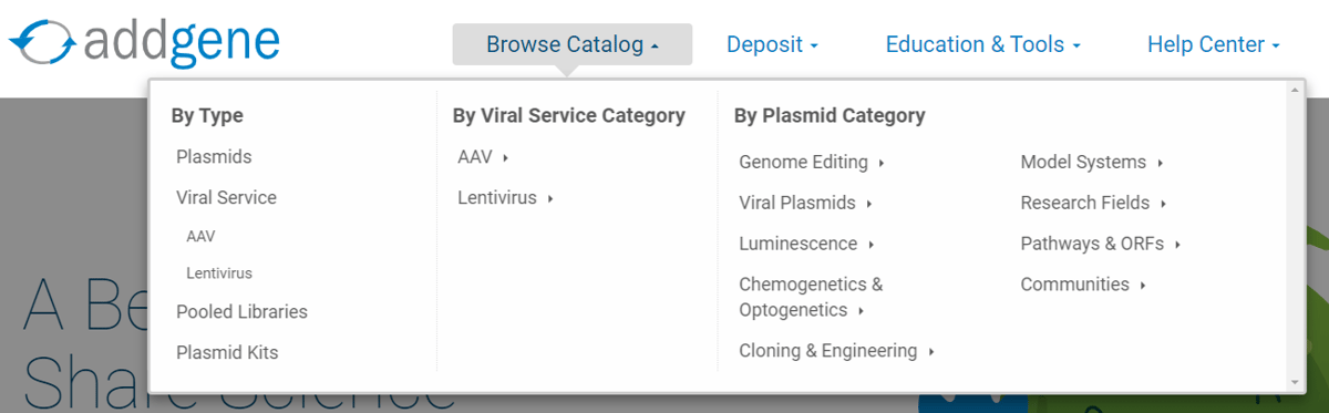 Introducing Addgene's New Search - Find Plasmids More Easily For Your ...