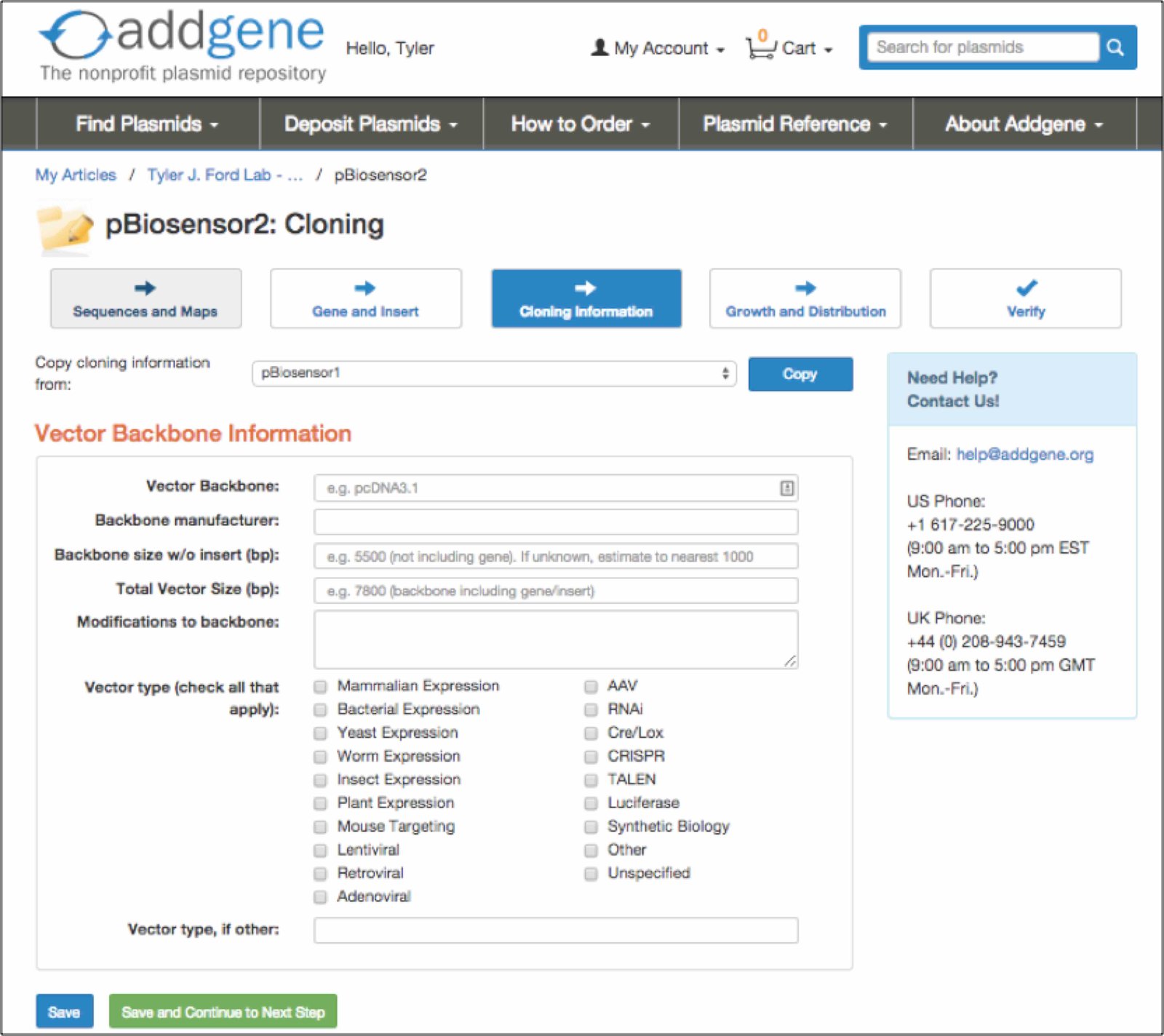 How to Deposit Your Plasmids with Addgene