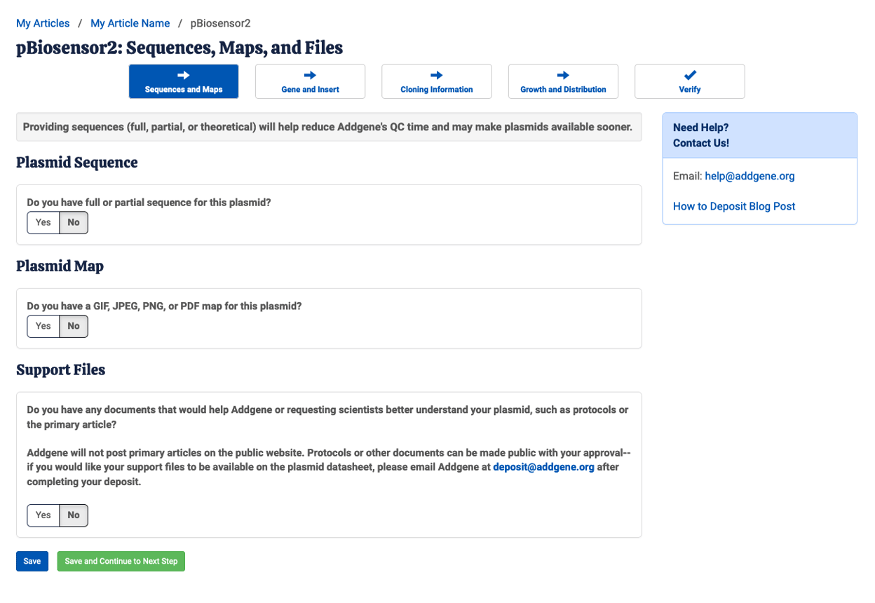 How to Deposit Your Plasmids with Addgene