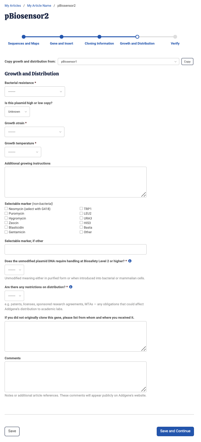 How to Deposit Your Plasmids with Addgene