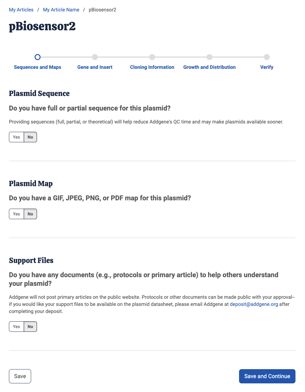 How to Deposit Your Plasmids with Addgene